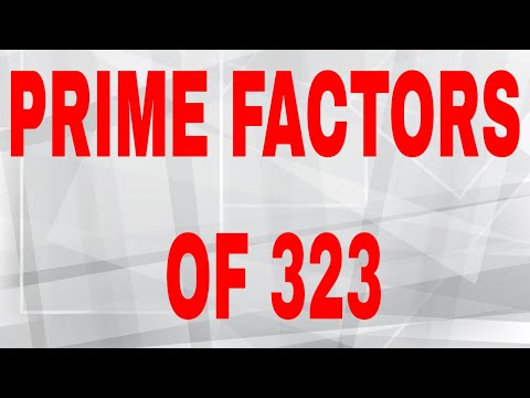 Prime factors of 323|Prime Factorization