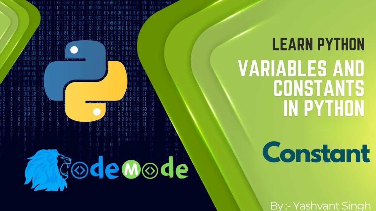 Constant in Python | How to declare a constant in Python | CodeMode