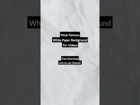 White Paper Background For Videos⚡