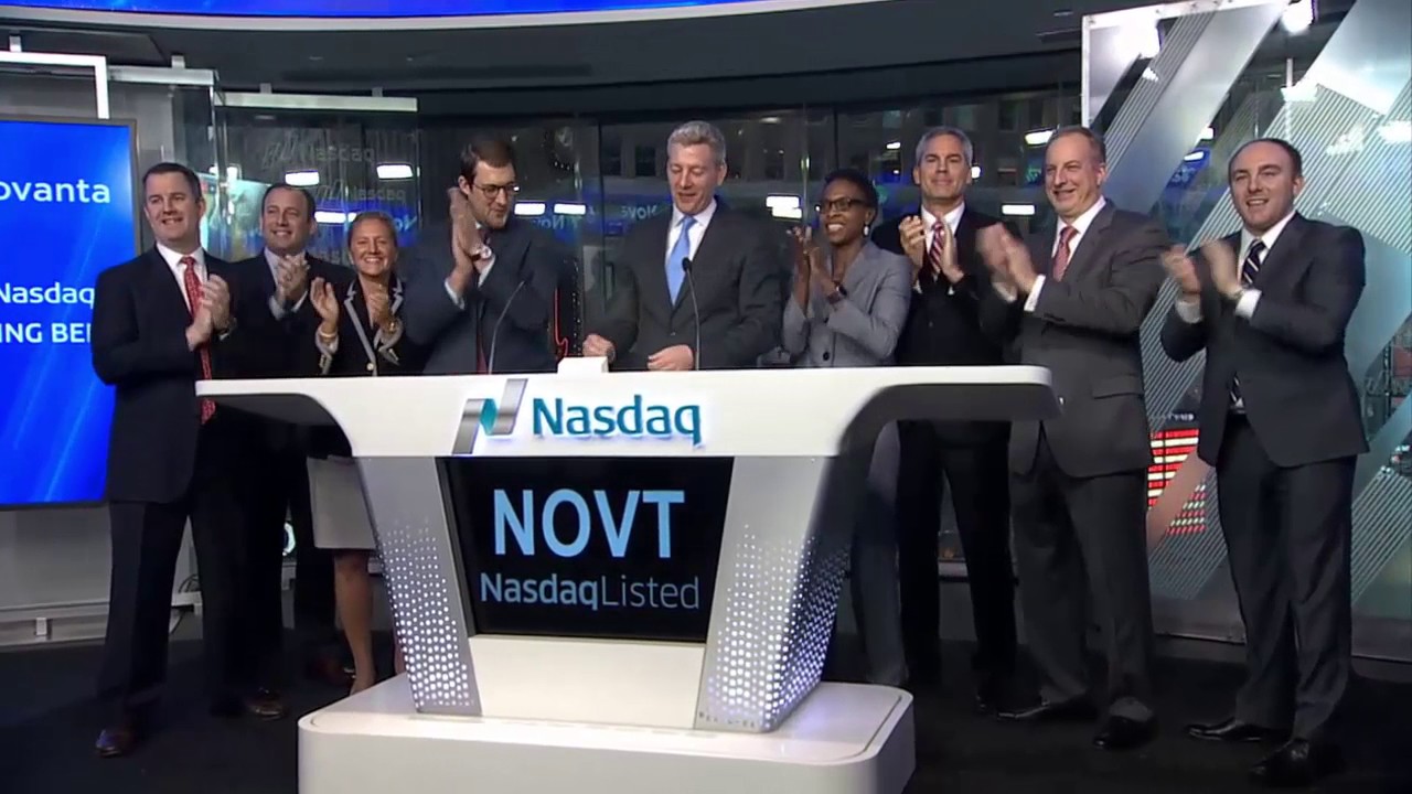 Novanta ringing the opening bell on the Nasdaq - January 18th 2017 Short