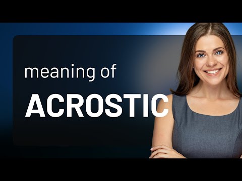 Understanding Acrostic: A Creative Wordplay Technique