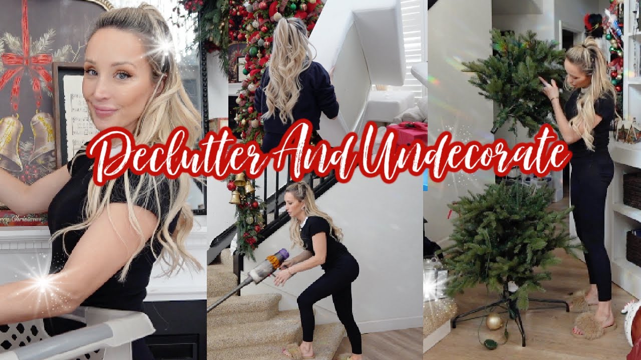 DECLUTTER WITH ME // SLOWLY TAKING DOWN CHRISTMAS AND GETING READY FOR A NEW YEAR