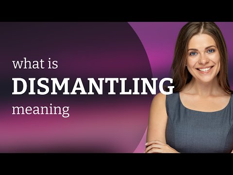 Dismantling — meaning of DISMANTLING
