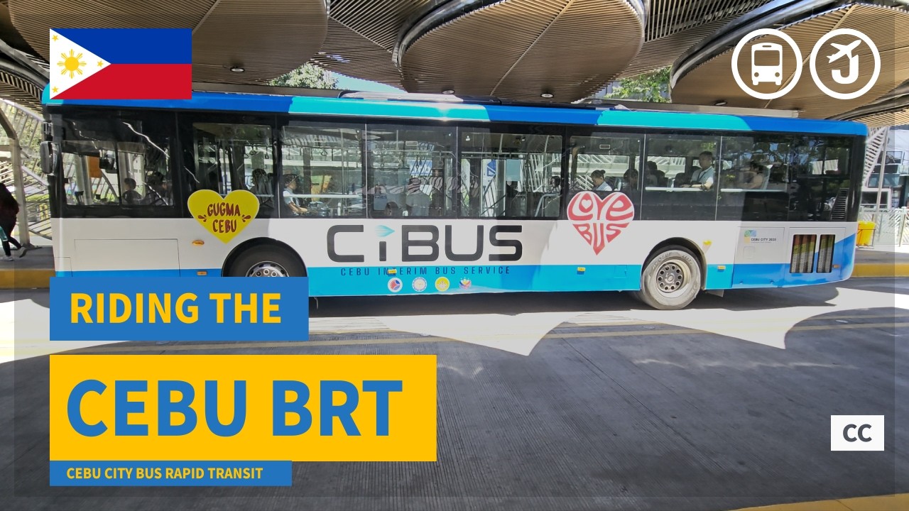 BUS - Fuente to CSBT - riding Cebu's new BRT!
