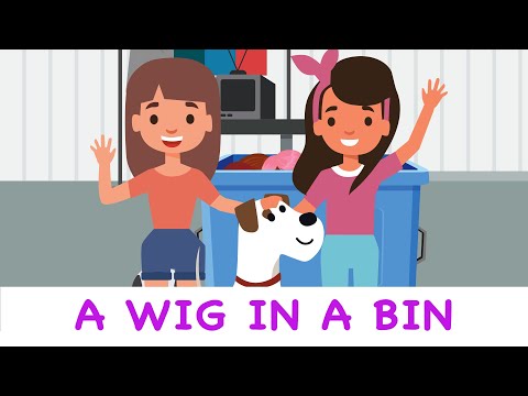 A Wig in a Bin (Short I) - 3-letter Word Read-along for Beginning Readers