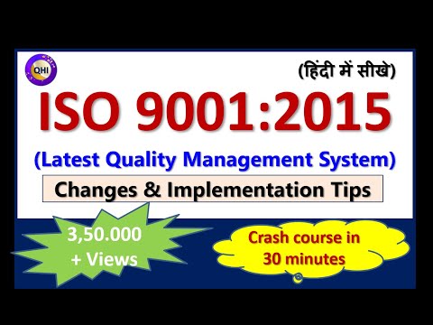 ISO 9001:2015 (Latest Quality Management System) (हिंदी में सीखे) |