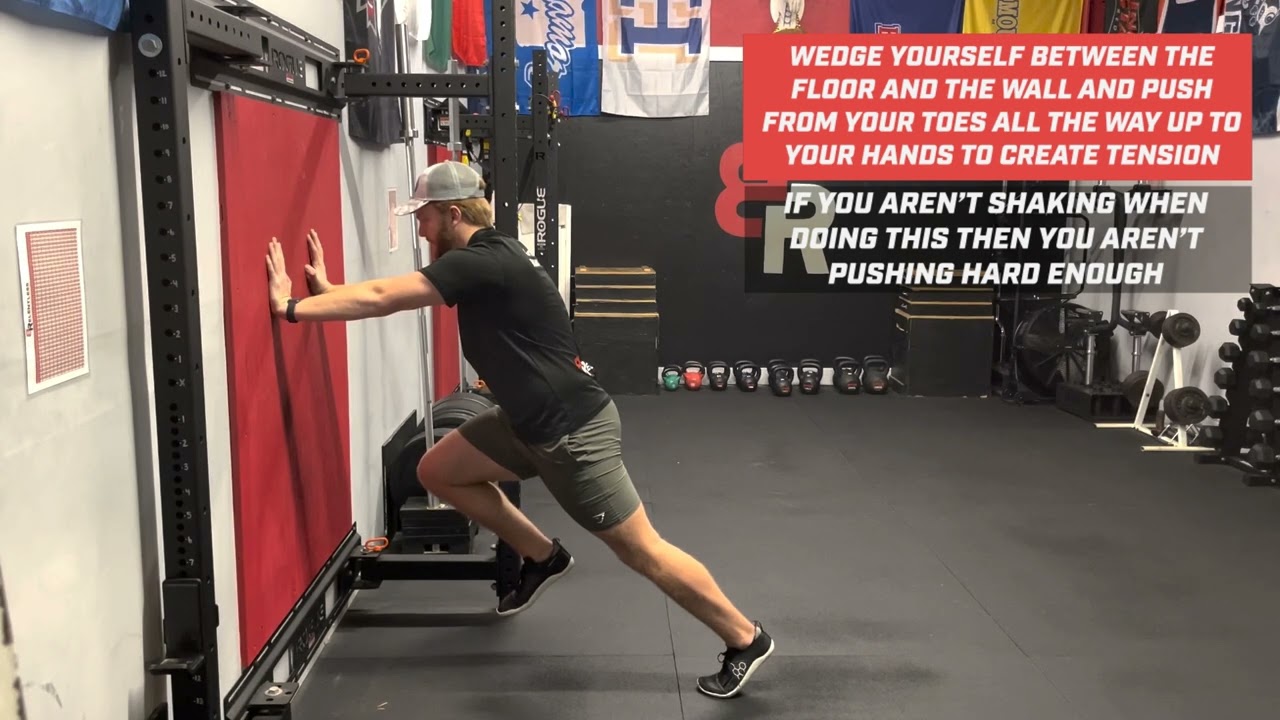 Exercise Demo: Acceleration Wall Drill Isometric Hold