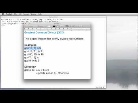Python: Greatest Common Divisor (GCD)
