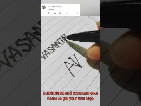 VASANTH name logo. subscribe and comment your name to get your own logo #viraltrendingshorts