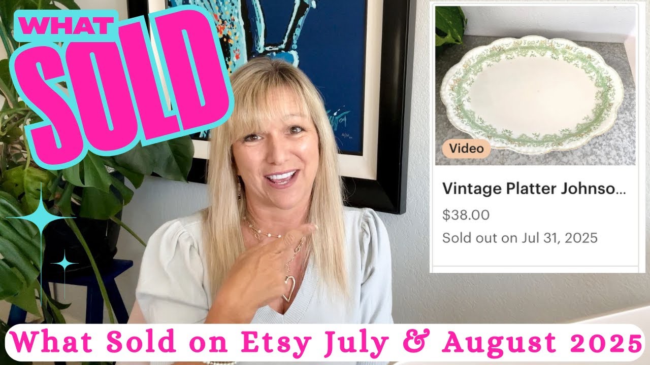 WHAT SOLD JULY & AUGUST 2025 on ETSY! My First 2 Months, Profit, & Lessons Learned as a Reseller💗