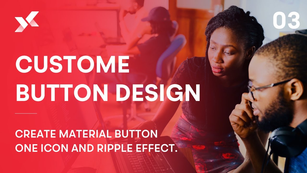 Custom Button With One Icon In Android Using JAVA | by Appxcode
