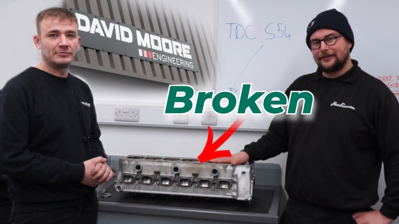 CRITICAL Engine Machine Work - @TopDeadC's broken E46 M3 cylinder head with @DavidMooreEngineering