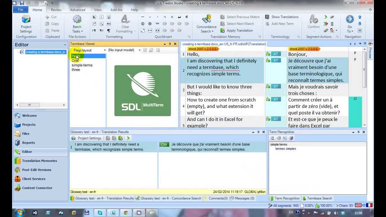 Customising a termbase in SDL MultiTerm with additional fields