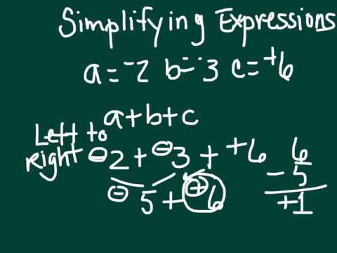 Simplifying Expressions with Integers