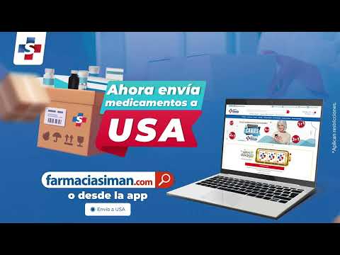 ¡Envía medicamentos a USA a través de Farmacia Simán!✈️📦