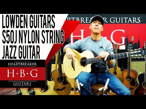 Lowden S50J Jazz Nylon Crossover — Fiddleback Mahogany / Red | Reverb