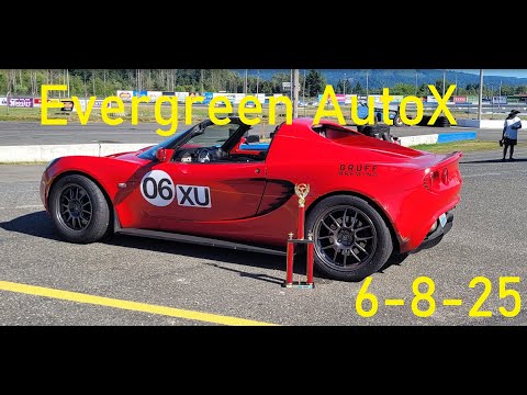 Evergreen Speedway - Autocross 6/8/2025 - Lotus Elise - 2nd at 57.709