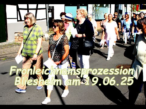 Fronleichnamsprozession Bliesheim 2025 nikovideo bliesheim