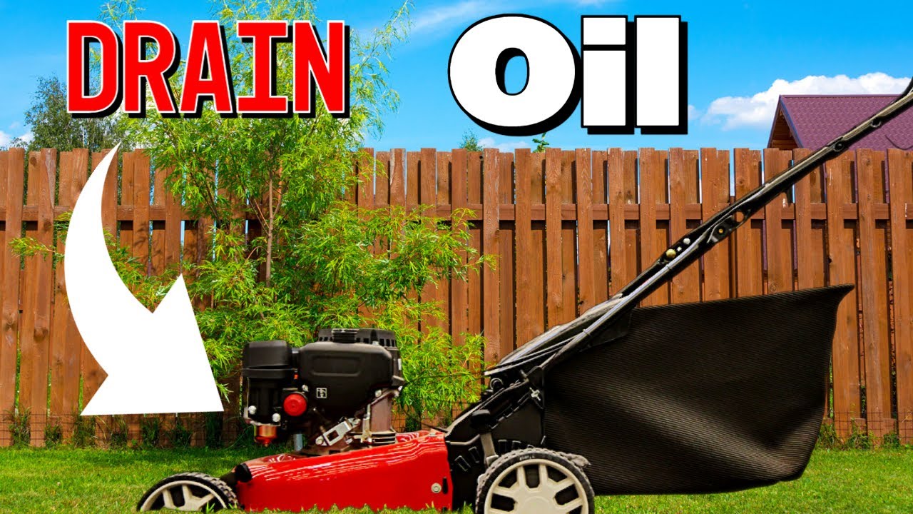 How To Drain Lawn mower Oil Easy Simple