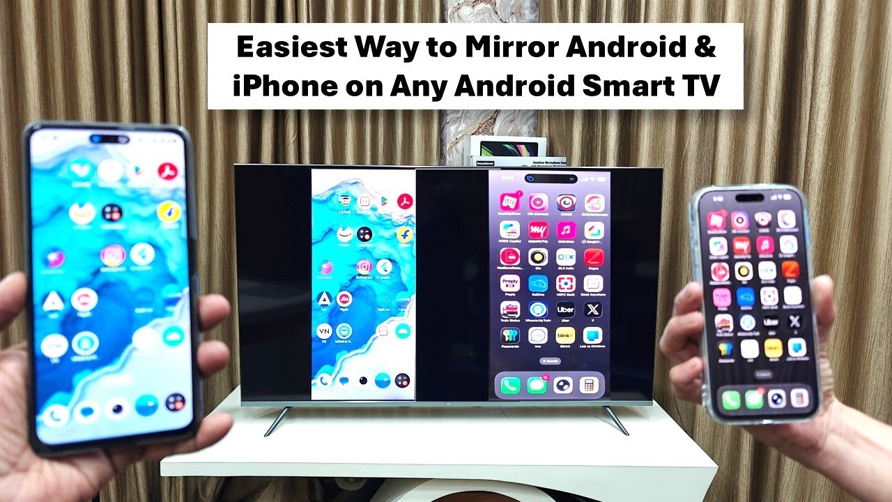 Easiest Way to Mirror Android & iPhone on Any Android Smart TV