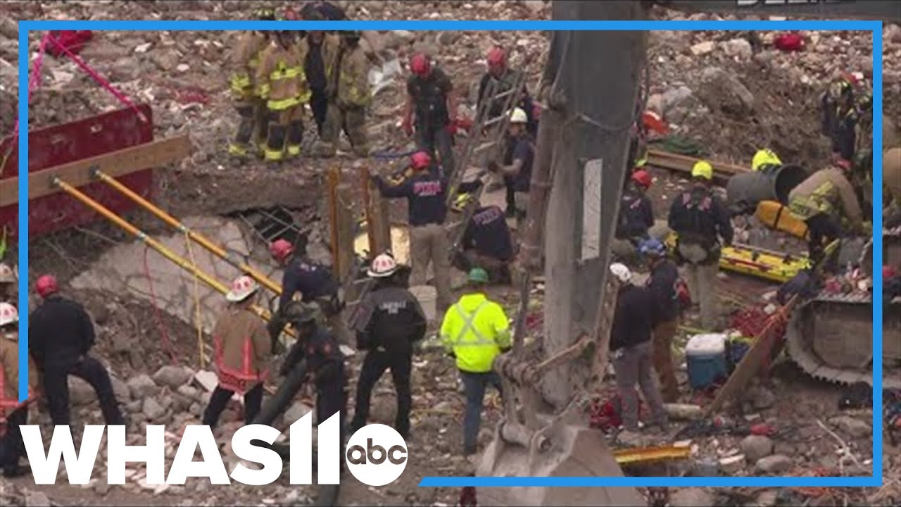 Louisville construction site rescue continues, worker under rubble | Latest updates