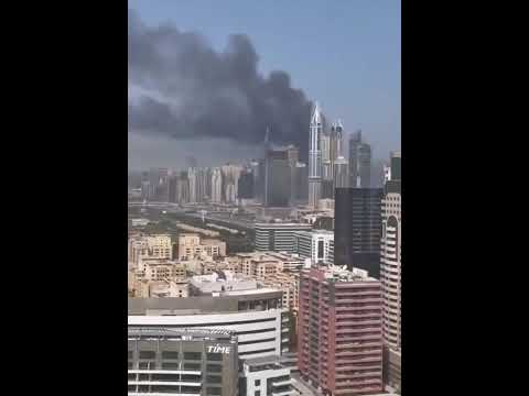 ALERT 🚨: A major fire broke out in a Dubai skyscraper — the flames engulfed the 67th floor
