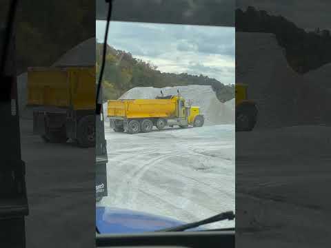 First time dump truck drivers! š - proper run thru #quarry #dumptruck #firsttime #educational