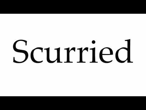 How to Pronounce Scurried