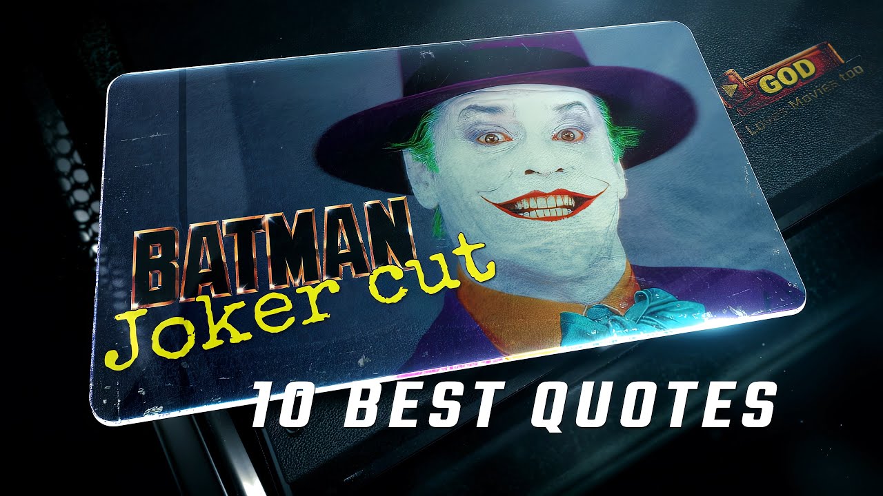Batman 1989 | Joker Cut | 10 Best Quotes