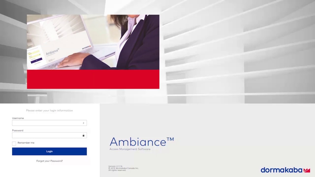 Ambiance: Access Management Software training - Intro