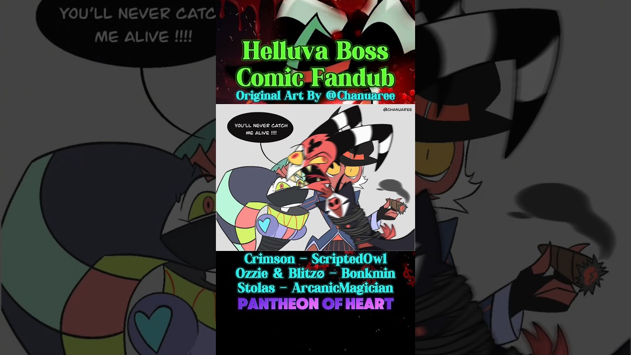 #HelluvaBoss #Comic #Fandub #Crimson #Asmodeus #Stolas #Blitzø #blitz #blitzo #fizzarolli #vivziepop