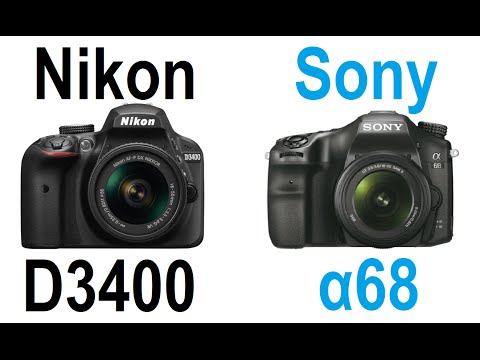 Nikon D3400 vs Sony α68 (ILCA-68)