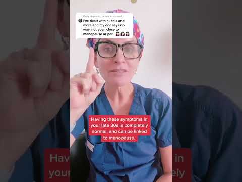 What is the "normal" age of perimenopause and menopause?
