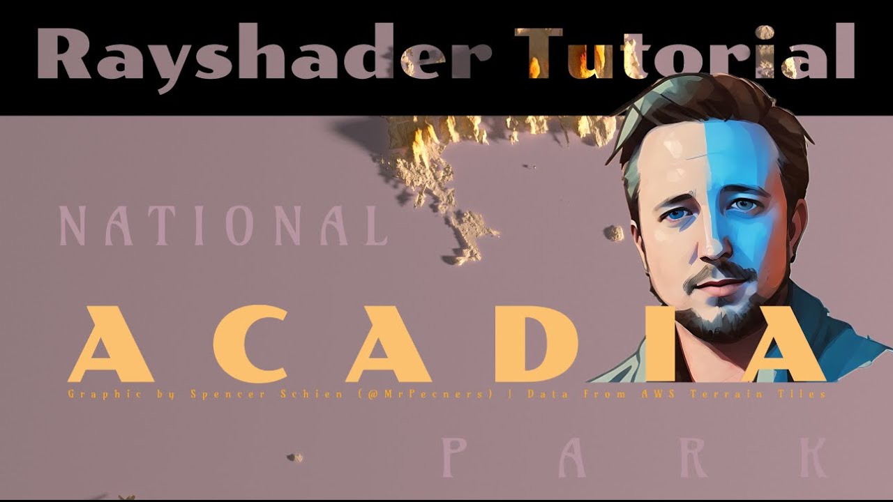 Rayshader Tutorial: Acadia National Park Shaded Relief Map