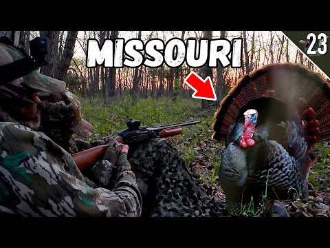 Turkey Tour Day 23 - MISSOURI Opening Day Turkey Hunt! (Gobbler Down!)