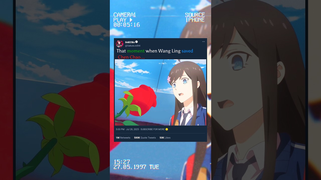 THAT MOMENT WHEN WANG LING SAVED CHEN CHAO... 🔥☠️ #wangling #bestmoments #bestanime