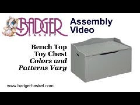 Assembly of 13511 or 01350 Badger Basket Bench Top Toy Chest