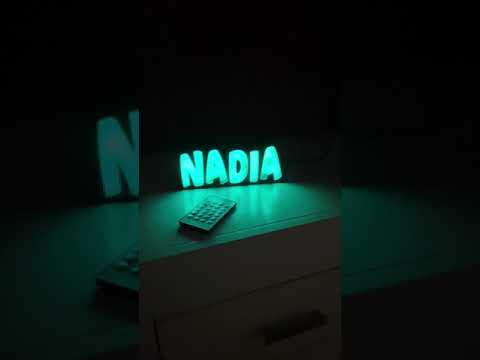Download STL file Illuminated sign NADIA Name • 3D print object ・ Cults