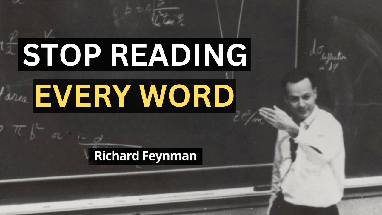 Read 10x Faster Without Skimming | The Feynman Method Explained