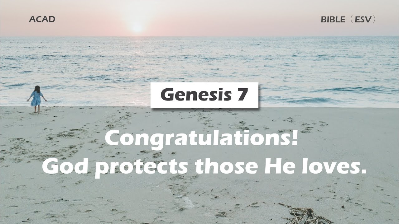 【Genesis 7】Congratulations! God protects those He loves.｜ACAD Bible Reading