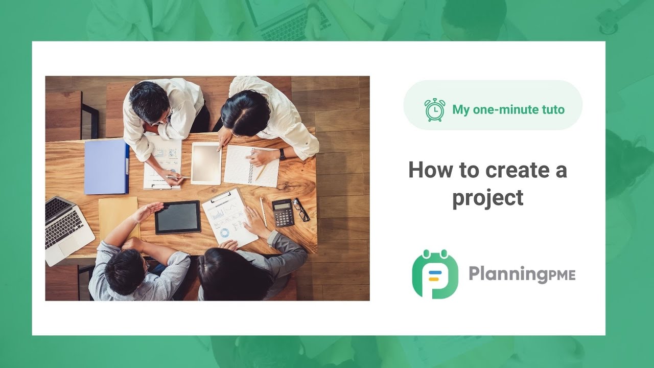 How to create a project with PlanningPME