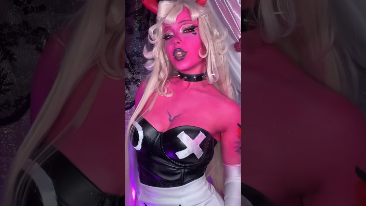 last time I use this audio I promise 🤭 #cosplay #makeup #helluvaboss #verosika #cartoon