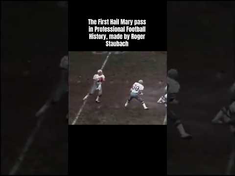 The First Hail Mary Pass by Roger Staubach | #nfl #madden #football #sports #nflhighlights #cowboys
