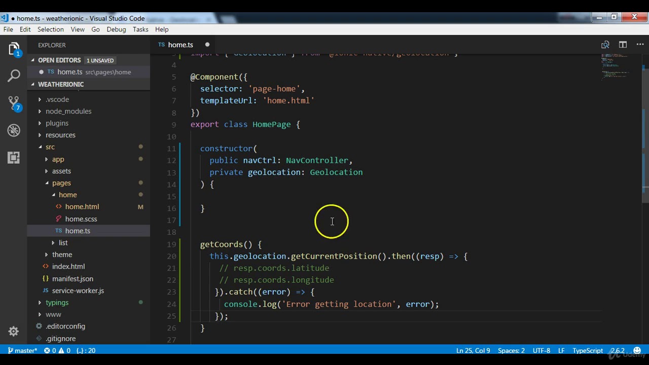 8.How To Use Ionic Native Geolocation Plugin