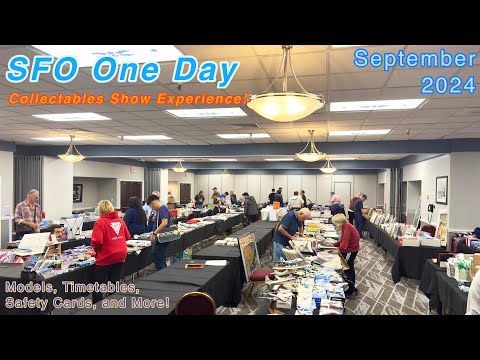Semi-annual SFO One Day Airline Collectables Show Experience Video!| Models, Timetables, and More!