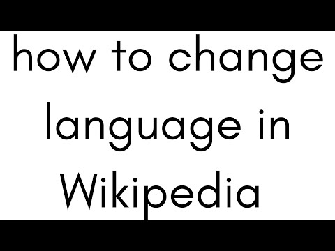 How To change Language In Wikipedia Account