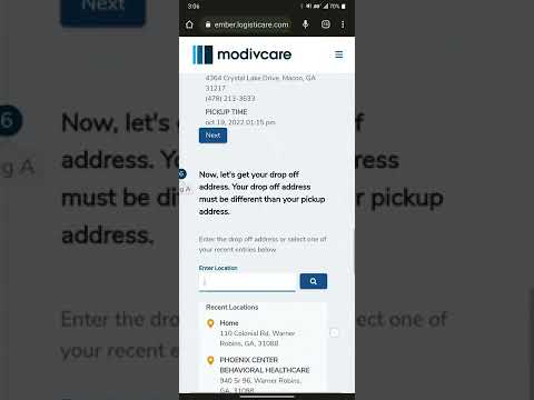 How to setup a ride in Modivcare (Formerly Logisticare) for mom