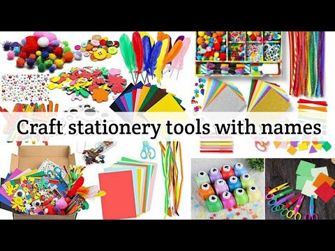 Craft stationery items with names • Greetings making items names • craft materials list
