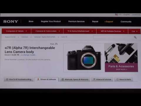 Sony A7 - A7R Firmware Update