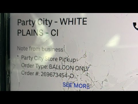 Uber eats party city balloons delivery